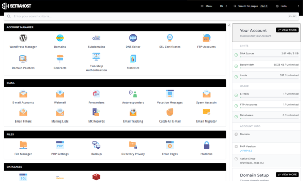 DirectAdmin Reseller Hosting